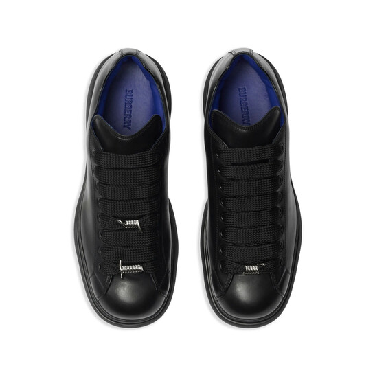 Burberry Ranger Barbed-Wire Leather Sneakers, Brand Size 42 ( US Size 9 ...