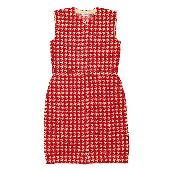 Burberry Sleeveless Houndstooth Pattern Dress, Size Large 8082737 ...