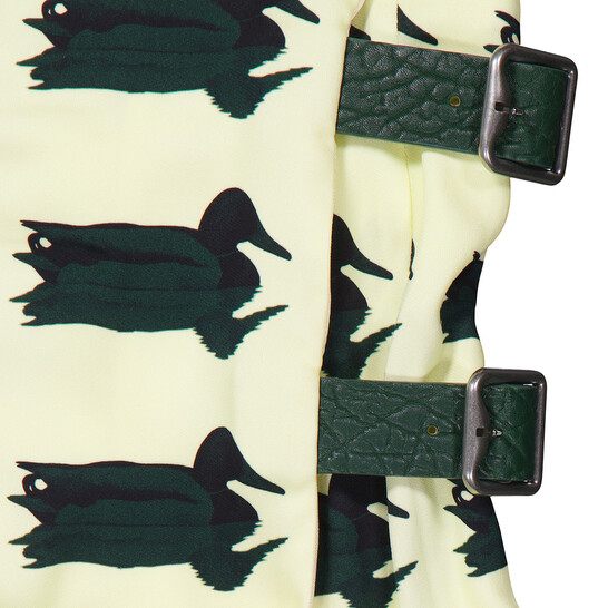 Burberry Strapless Duck Printed Midi Dress, Brand Size 4 ( US Size 2 ...