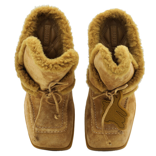 Burberry Square-Toe Highland Mules, Brand Size 36 (US Size 6) 8077389 ...