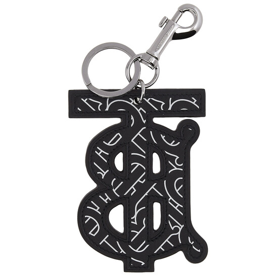 Burberry TB Monogram Motif Leather Key Ring 8049490 5045627446218 - Jomashop