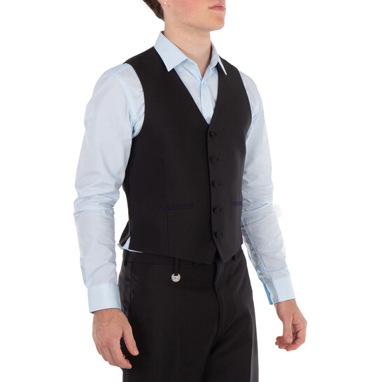 Burberry Wool-Silk Blend Waistcoat, Brand Size 44 ( US Size 34 ...