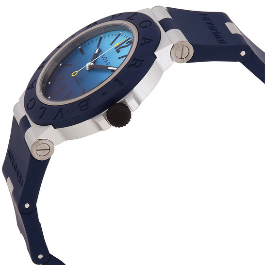 Bvlgari Aluminium Capri Edition Automatic Blue Dial Men's Watch 103815 ...