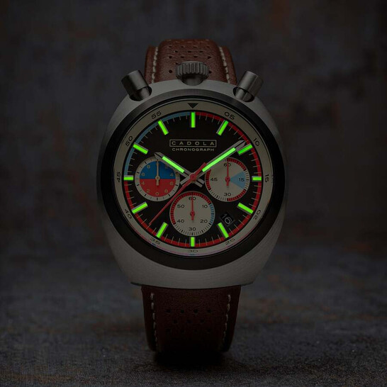 Cadola Testa Di Toro Chronograph Quartz Black Dial Men's Watch CD-1058 ...