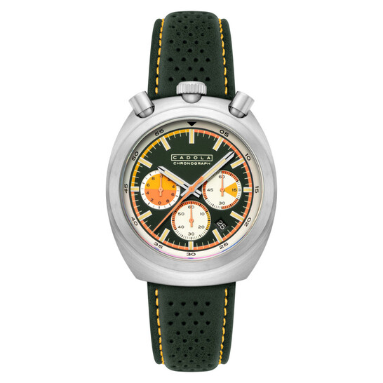 Cadola Testa Di Toro Chronograph Quartz Green Dial Men's Watch CD-1058 ...
