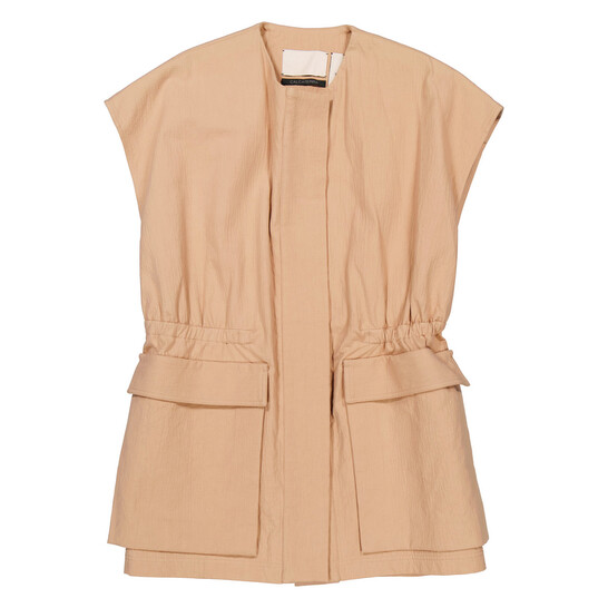 Calcaterra Biscuit Utilitarian Saharienne Utility Vest, Brand Size 38 ...