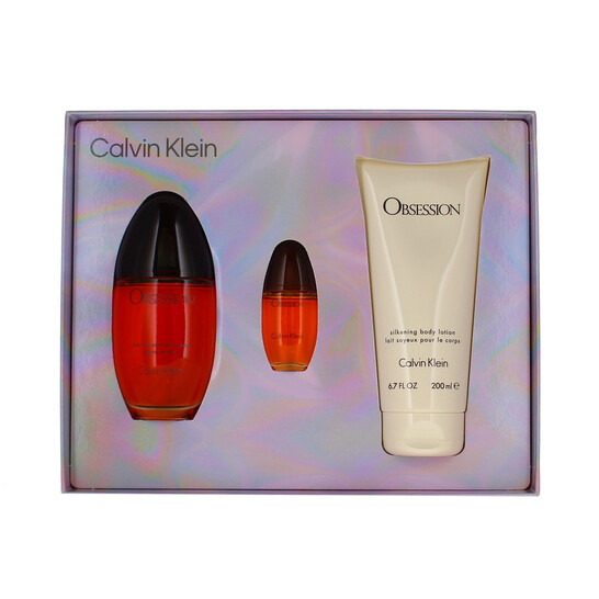 Calvin Klein Ladies Obsession Gift Set Fragrances 3616304966743 ...