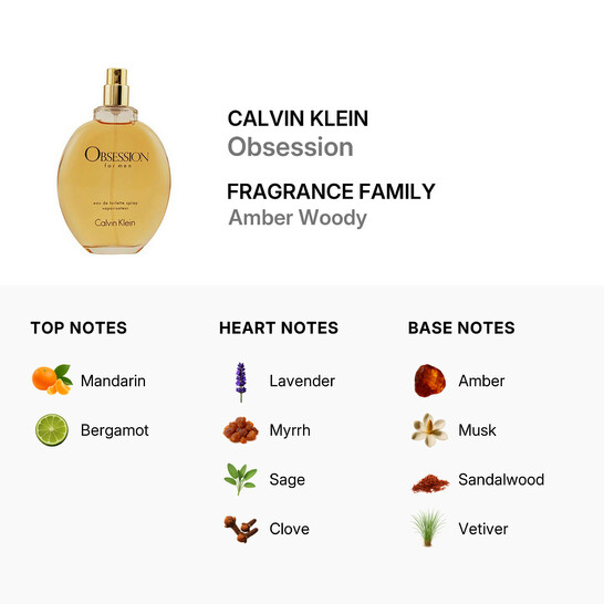 Calvin Klein Men's Obsession Men EDT Spray 4.2 oz (Tester) Fragrances 0 ...