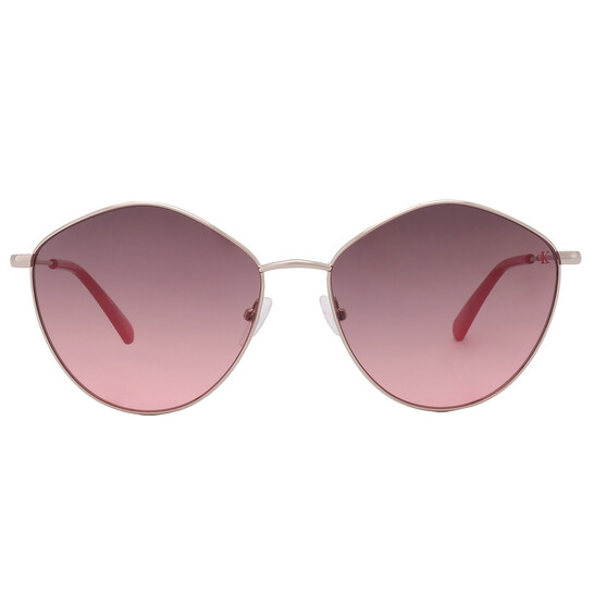 Calvin Klein Pink Gradient Oval Ladies Sunglasses CKJ22202S 717 61 ...
