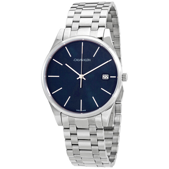 Calvin Klein Time Quartz Blue Dial Men's Watch K4N2114N 7612635087948 ...