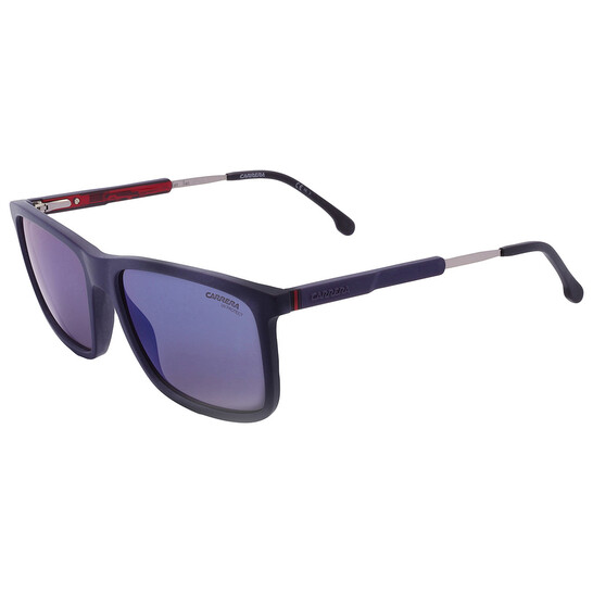 Carrera Blue Sky Mirror Rectangular Men's Sunglasses CARRERA 8029/S ...