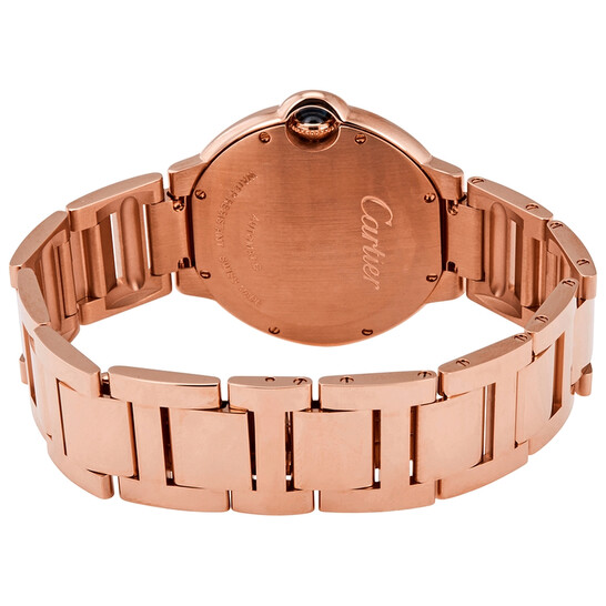 Cartier Ballon Bleu De Cartier Automatic Diamond Silver Dial Ladies ...