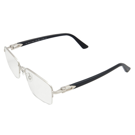 Cartier C Decor Demo Rectangular Men's Eyeglasses CT0288O 004 54 ...