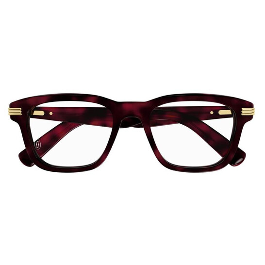 Cartier Demo Square Men's Eyeglasses CT0444O 004 52 843023172848 ...