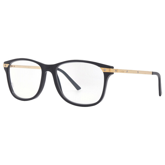Cartier Demo Square Unisex Eyeglasses CT0106O 005 55 843023105402 ...