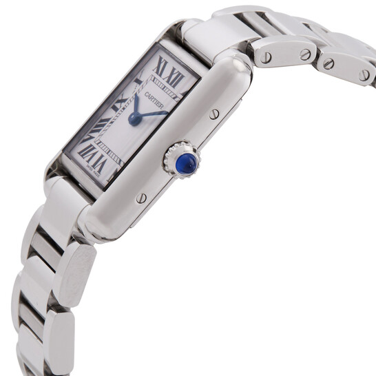 Cartier Tank Quartz Small Model Silver Dial Ladies Watch WSTA0107 ...