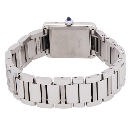 Cartier Tank Quartz Small Model Silver Dial Ladies Watch WSTA0107 ...