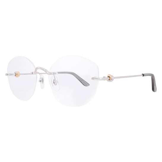 Cartier Trinity Demo Oval Ladies Eyeglasses CT0376O 002 56 843023159726 ...