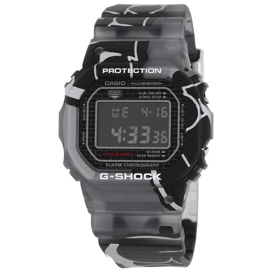 Casio G-Shock 5000 Series Alarm Quartz Digital Black Dial Watch DW ...