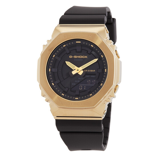Casio G-Shock Alarm Quartz Analog-Digital Black Dial Ladies Watch GM ...