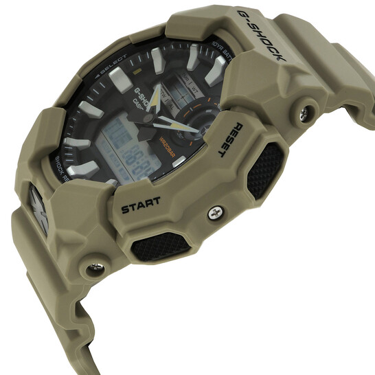 Casio G-Shock Alarm World Time Quartz Analog-Digital Black Dial Men's ...