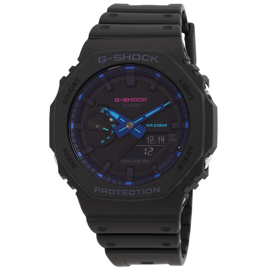 Casio G-Shock Alarm World Time Quartz Analog-Digital Black Dial Men's ...