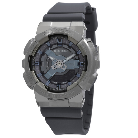 Casio G-Shock Alarm World Time Quartz Analog-Digital Grey Dial Ladies ...