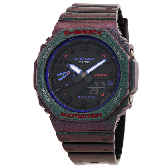 Casio G-Shock Alarm World Time Quartz Analog-Digital Men's Watch GA ...
