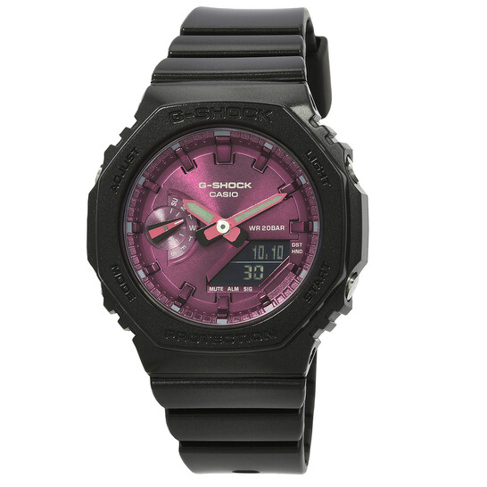 Casio G-SHOCK Alarm World Time Quartz Analog-Digital Pink Dial Ladies ...