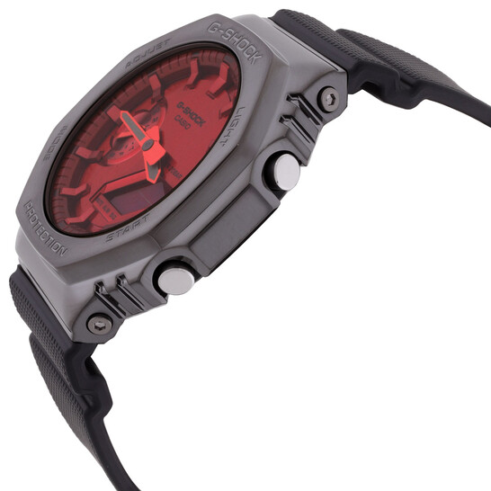 Casio G-Shock Alarm World Time Quartz Analog-Digital Red Dial Men's ...