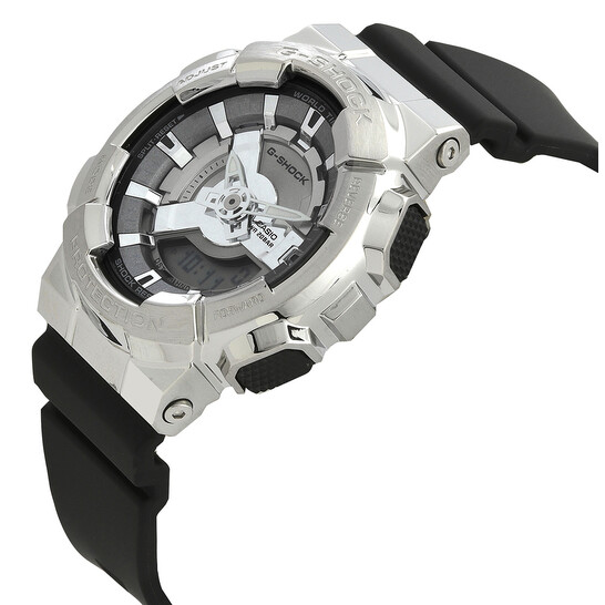 Casio G-Shock Alarm World Time Quartz Analog-Digital Silver Dial Ladies ...
