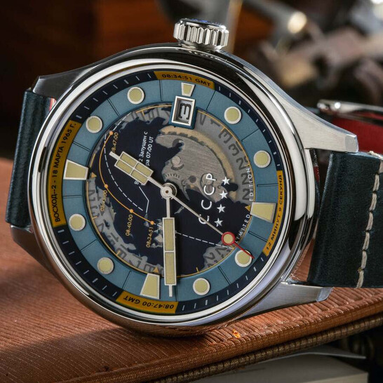 Cccp Leonov Automatic Blue Dial Men's Watch CP-7099-02 194595038811 ...