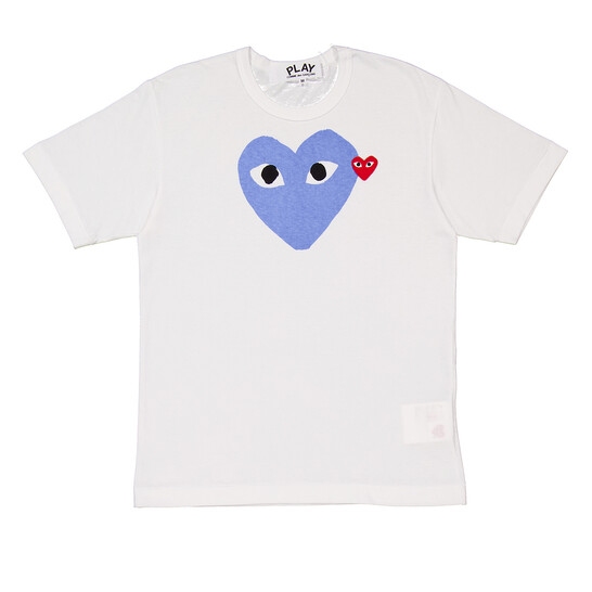 Comme Des Garcons Cdg Play Heart Print Cotton T-Shirt, Size Small ...