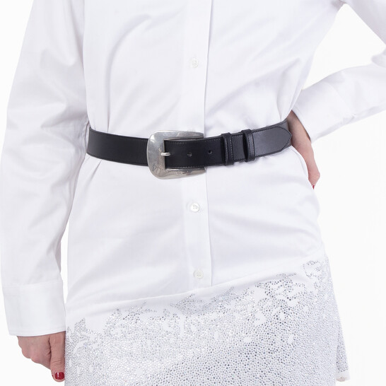 Celine Marco Large 35mm Belt, Size 80 cm 45BHF3AJG38SI - Jomashop