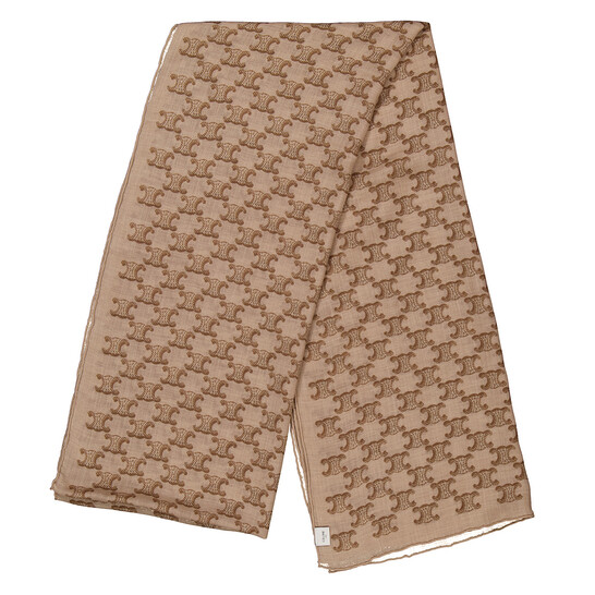 Celine Monogram Cashmere Muslin Stole 2AWF0174Y.02ET 3616900503113 ...