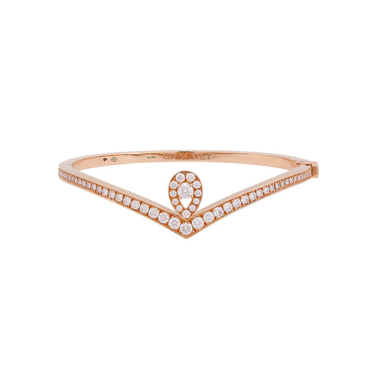 Chaumet 18k Rose Gold Josephine Aigrette Diamond Bracelet, Size 165 082536-165 - Ladies Jewelry ...