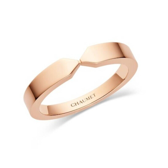 Chaumet 18k Rose Gold Triomphe De Chaumet Wedding Band, Size 48 082794 - Jewelry, Ladies Jewelry ...