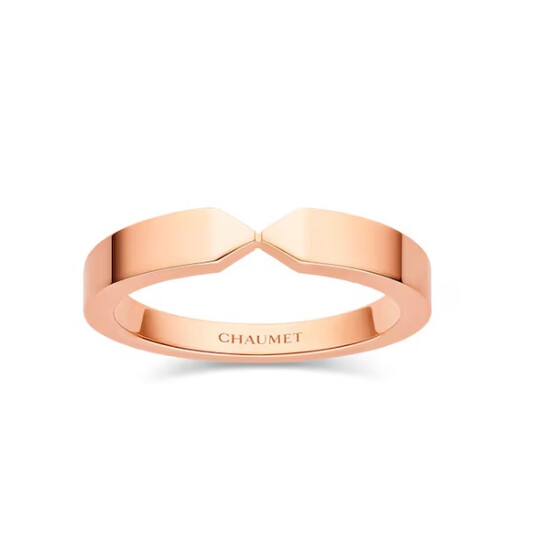 Chaumet 18k Rose Gold Triomphe De Chaumet Wedding Band, Size 48 082794 - Jewelry, Ladies Jewelry ...