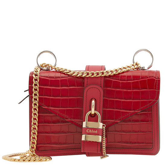 Chloé Aby Chain Shoulder Bag CHC19WS206A87634 7613385016943 - Handbags ...
