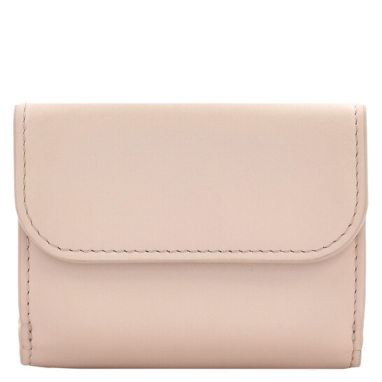 Chloé Ladies Cement Pink Trifold Leather Wallet CHC23AP875I10 ...