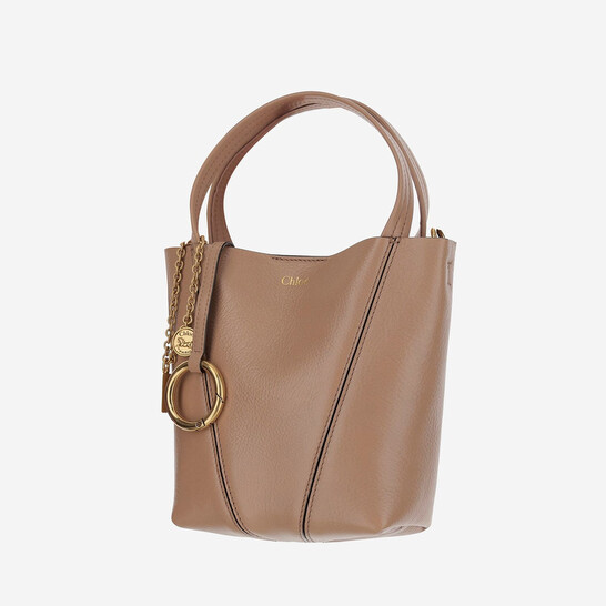 Chloé Chloé Spin Small Tote Bag In Grained Leather CH25SS812N84527 ...