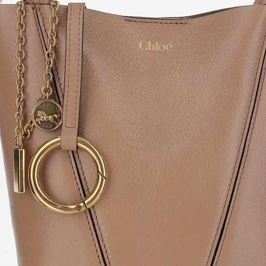 Chloé Chloé Spin Small Tote Bag In Grained Leather CH25SS812N84527 ...