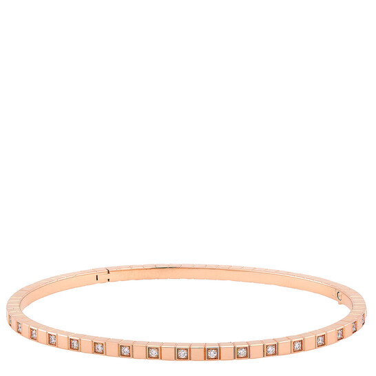 Chopard 18k Rose Gold Ice Cube Diamonds Bangle, Size Medium 857702-5010 - Jewelry, Ice Cub ...