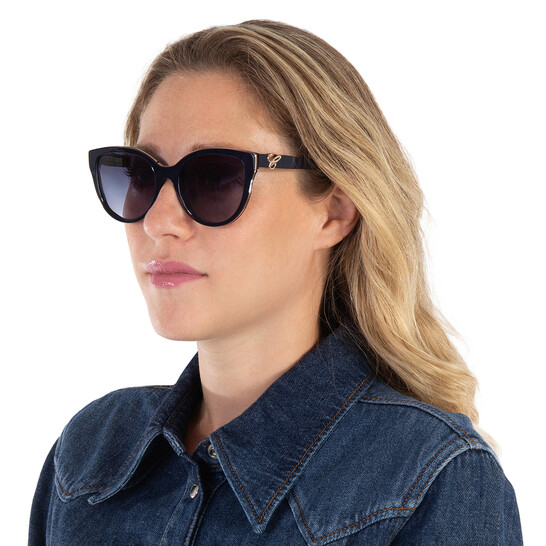 Chopard Blue Gradient Cat Eye Ladies Sunglasses SCH317 09AG 55 ...