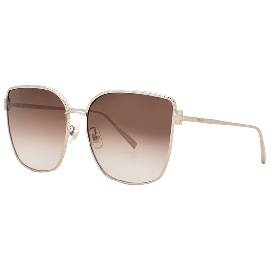 Chopard Brown Gradient Cat Eye Ladies Sunglasses SCHG67M 0A39 63 190605460559 - Sunglasses ...