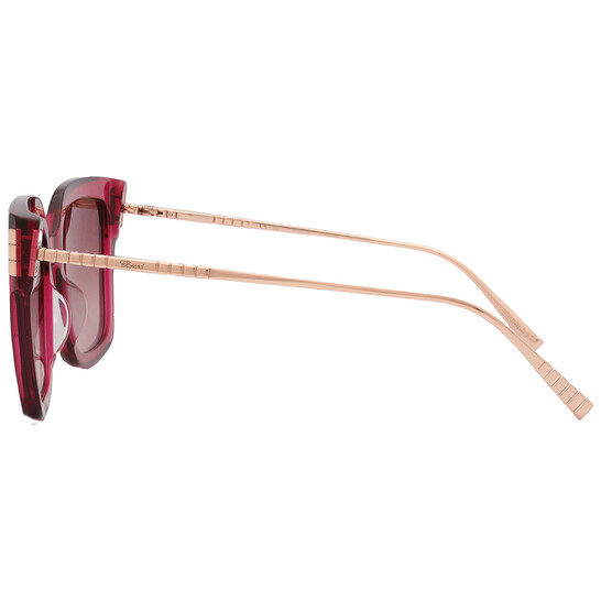 Chopard Brown Pink Gradient Square Ladies Sunglasses SCH353M 04GB 54 190605464656 - Sunglasses ...