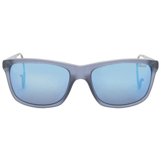 Chopard Polarized Blue Square Men's Sunglasses SCH156M AGQB 57 ...