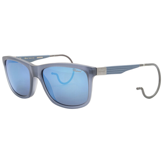 Chopard Polarized Blue Square Men's Sunglasses SCH156M AGQB 57 ...