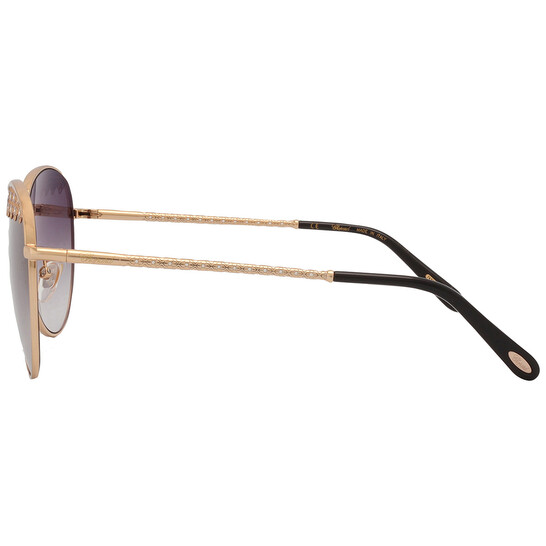 Chopard Smoke Dark Grey Gradient Oval Ladies Sunglasses SCHF75S 0300 59 ...