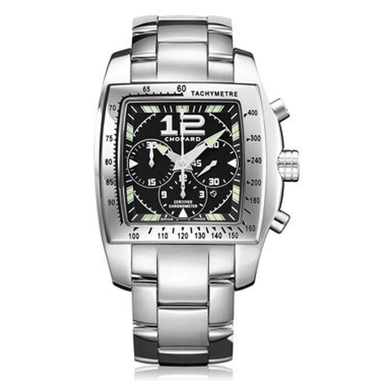 Chopard Two O Ten Automatic Chronograph Black Dial Steel Ladies Watch ...